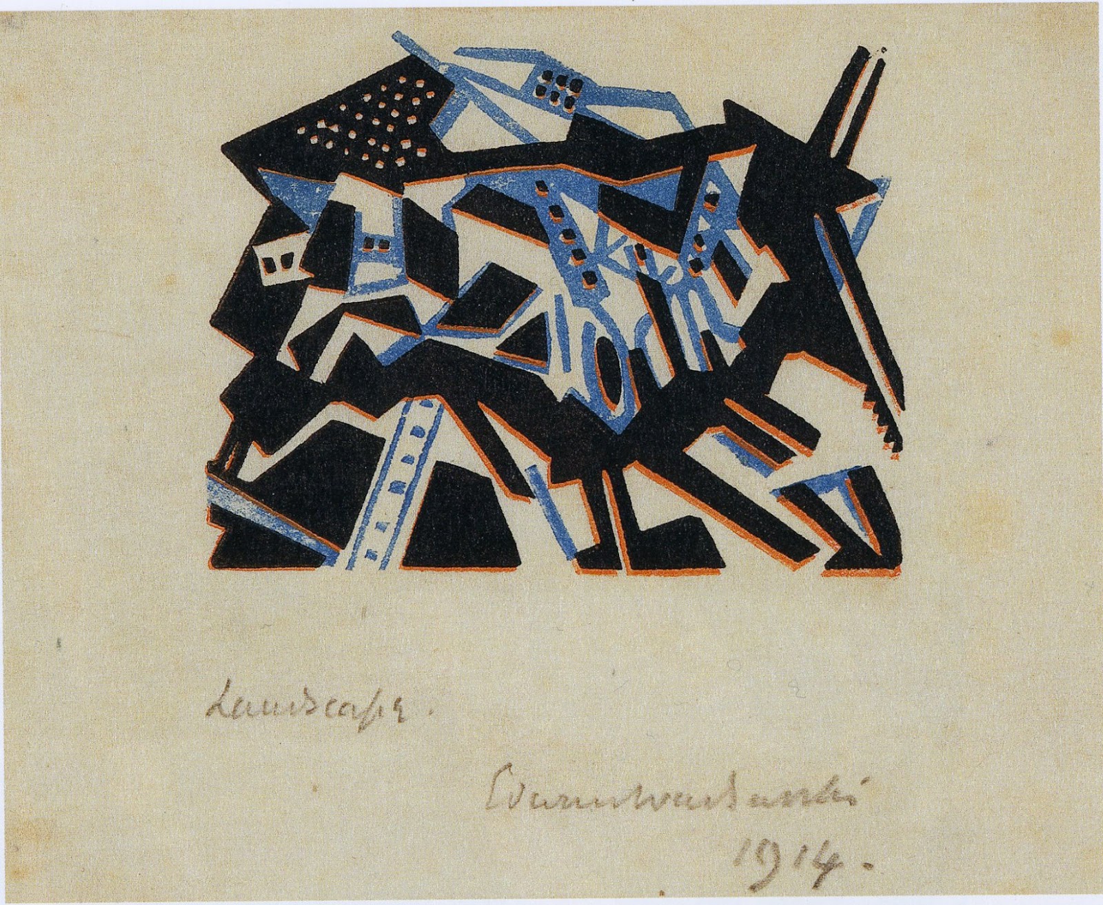 Fleming's: Art: Edward Wadsworth, Landscape 1914