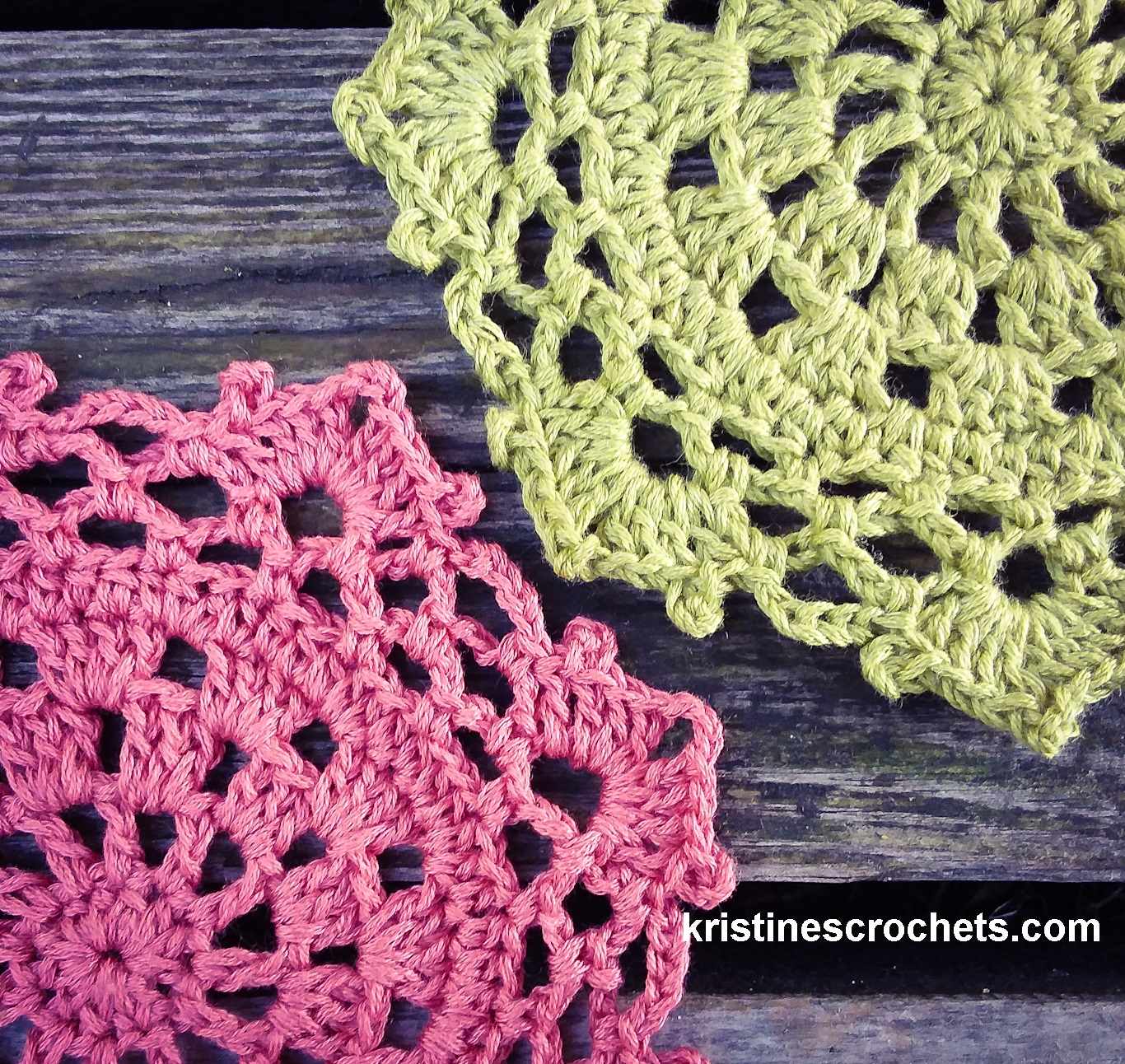 KristinesCrochets : Crochet Round Coaster/Motif - Free Pattern