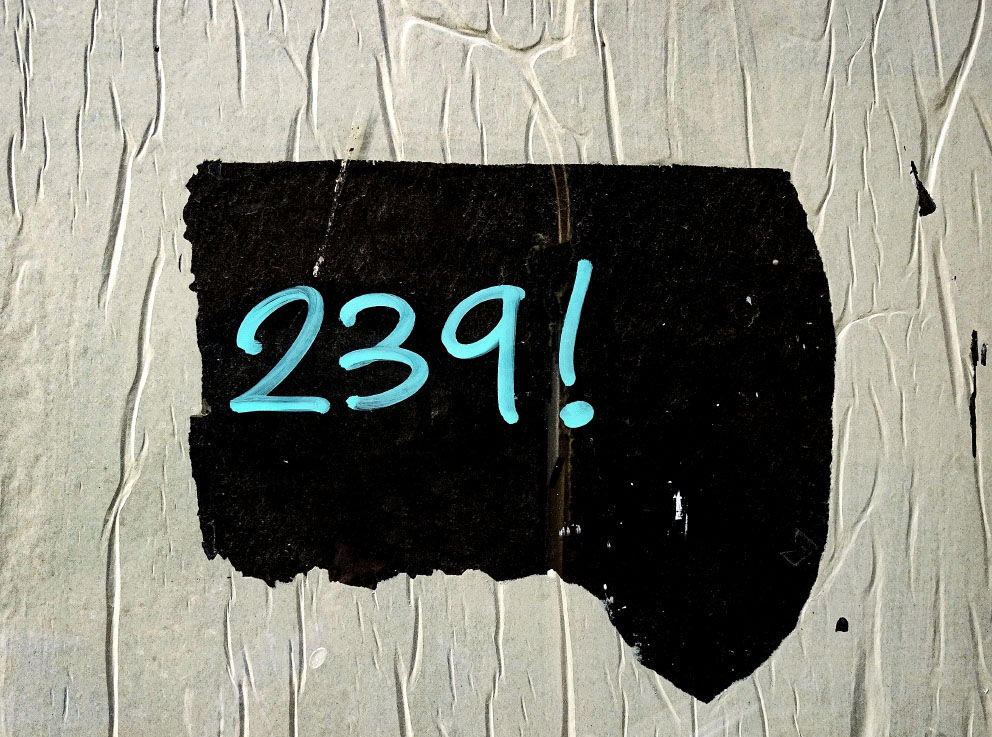 Luz y artes: Un 239 no es igual a un 239!