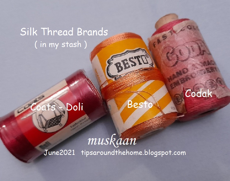 muskaan's T*I*P*S: using silk thread