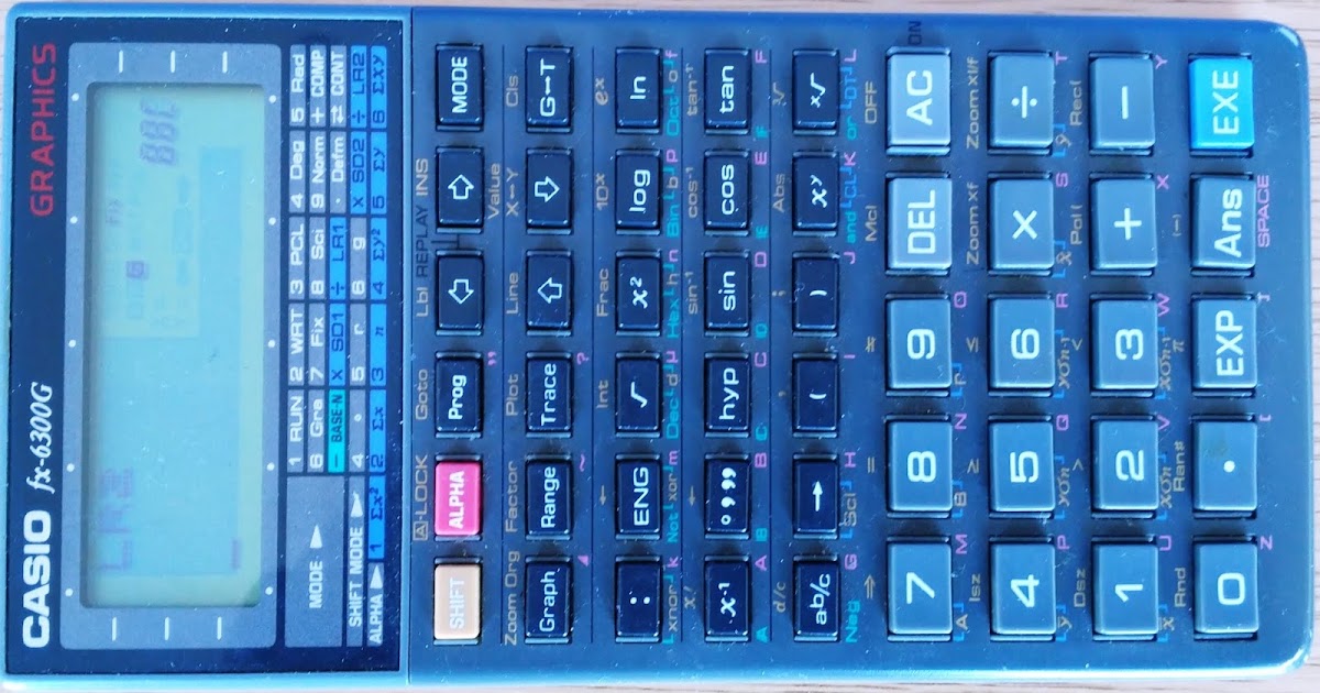 Retro Ordenadores Orty: Calculadora Casio fx-6300G GRAPHICS (1991)