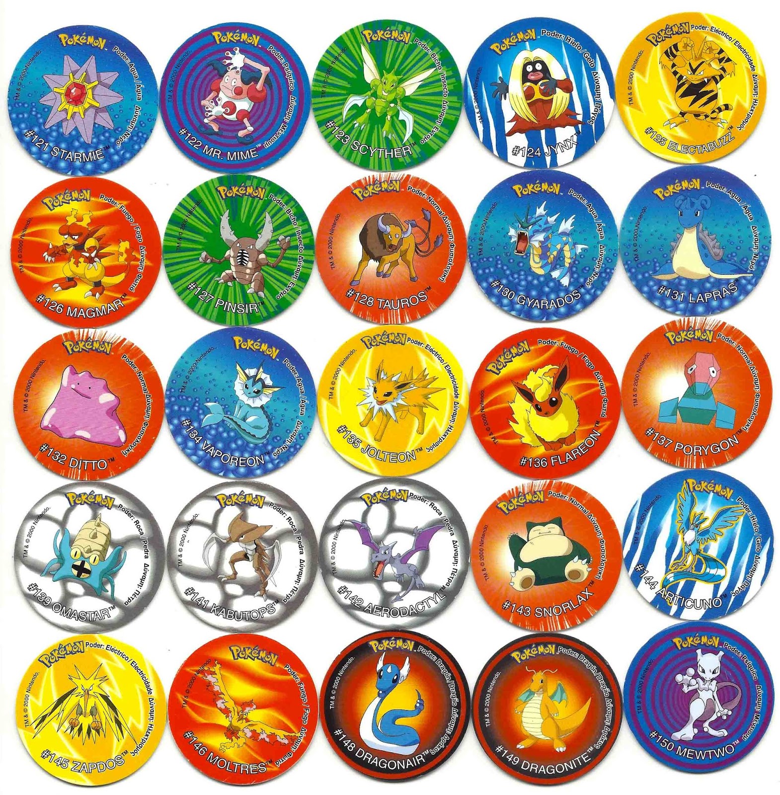 El Sello Verde: Doscientos veinte tazos Pokémon y Ash