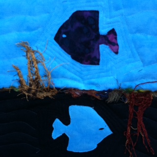 Fast Friday Fabric Challenge: Sea Notan Art