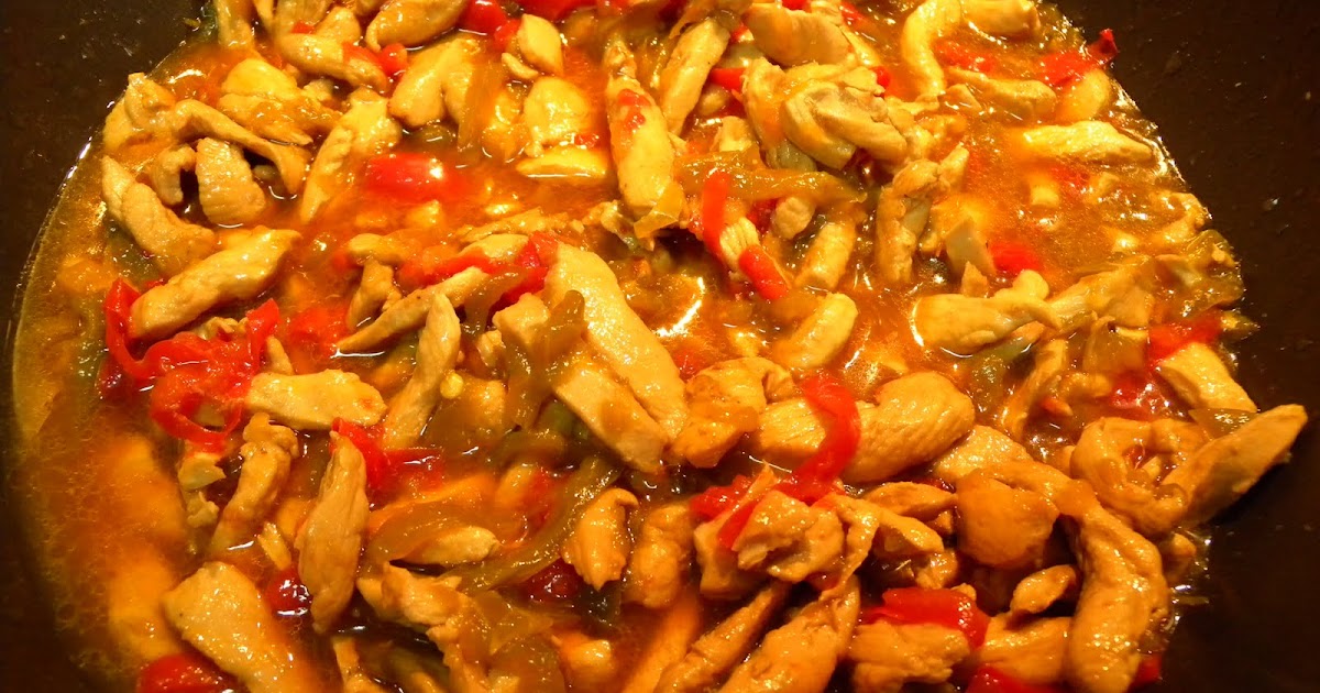 Receta fácil de pollo con pimientos | Cocina
