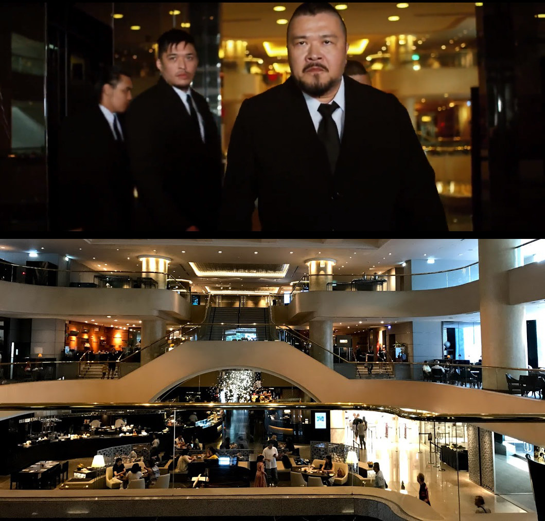 Which hotel in Taiwan was 'Lucy' filmed at?