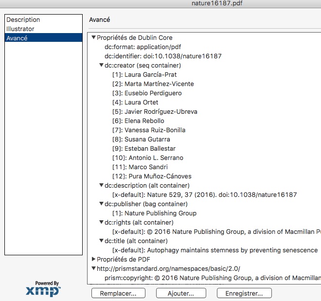 Science hubs & hub Sciences: examples of metadata in pdf: PLOS Biol ...