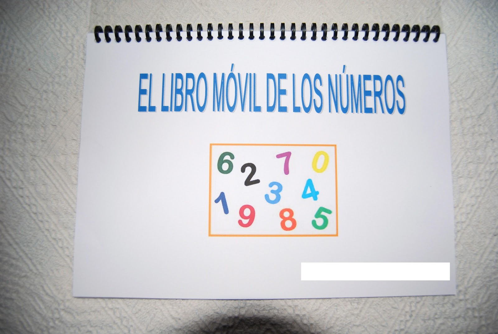 El baúl de A.L: Libro móvil de números
