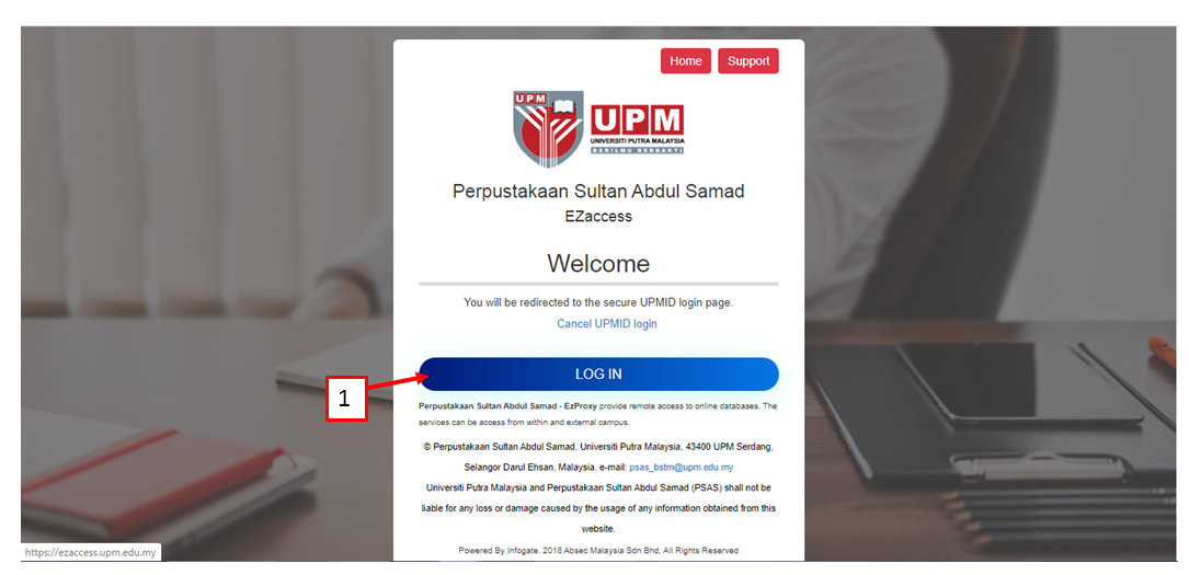Library & Resource Centre: UPM EZAccess