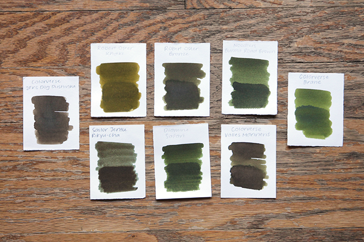 review: noodler's v-mail burma road brown - ink between the teeth