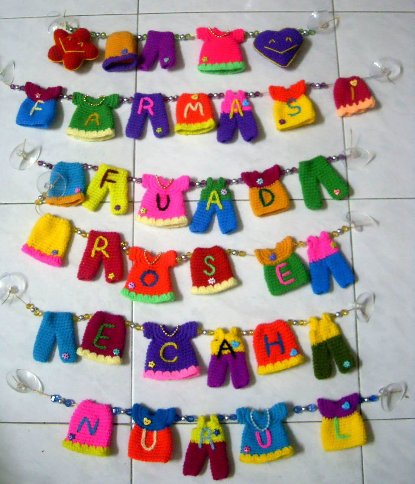 Crochet Is Fun Mini Clothes Hanging~