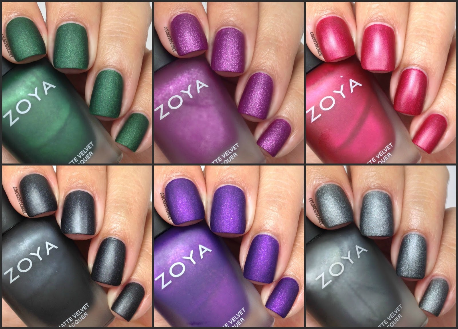 Colores de Carol - @carolswatches @coloresdecarol : ZOYA - Matte velvet ...