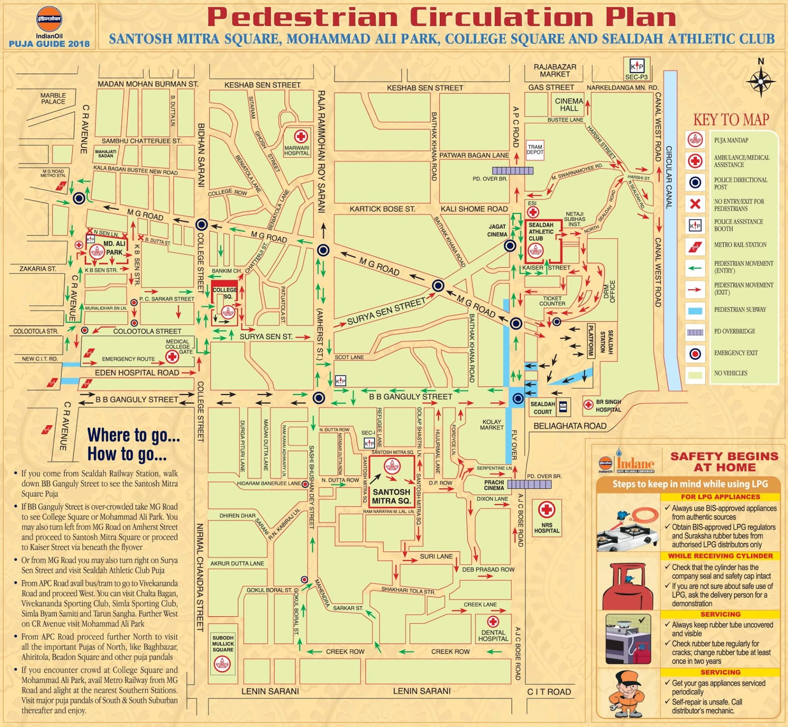 Kolkata Durga Puja Road Maps 2019 ~ Kolkata Durgotsav - Durga Puja 2019