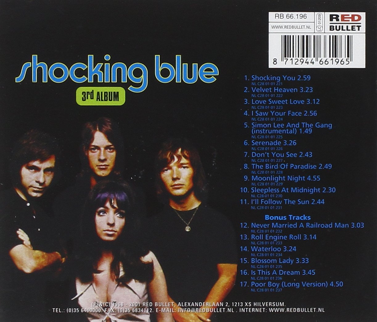 Classic Rock Covers Database: Shocking Blue - Third Album (1971)