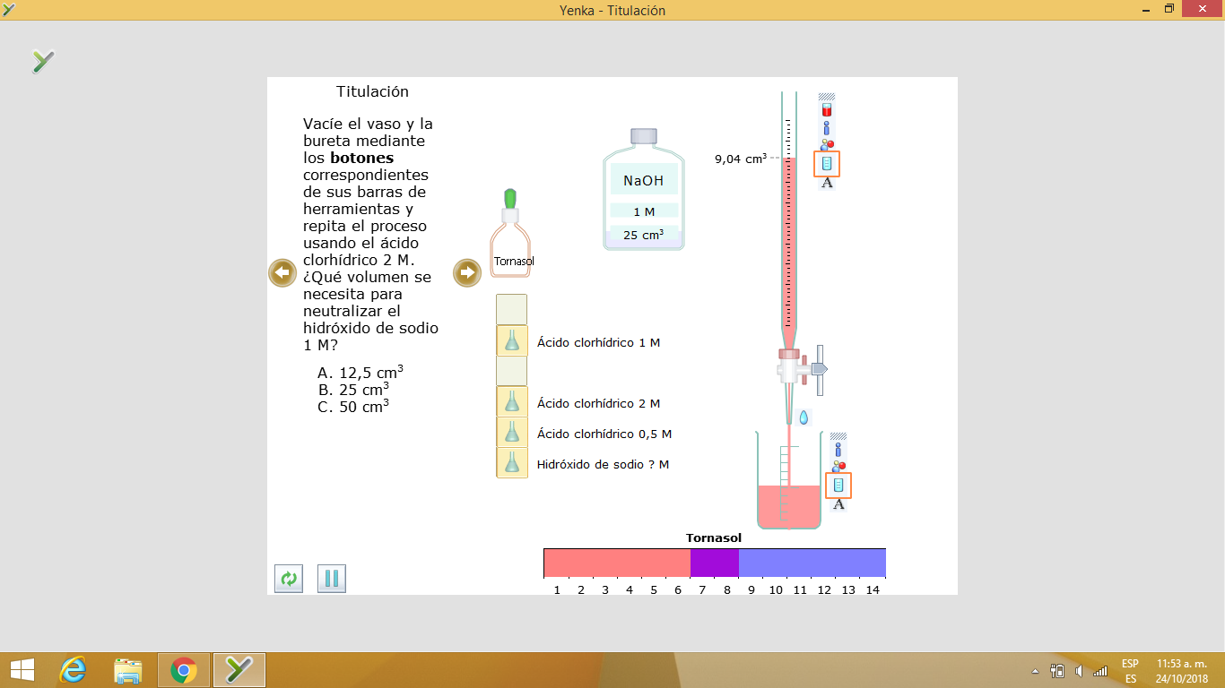 Informes del laboratorio de Química: NEUTRALIZACIÓN, PH Y TITULACIÓN