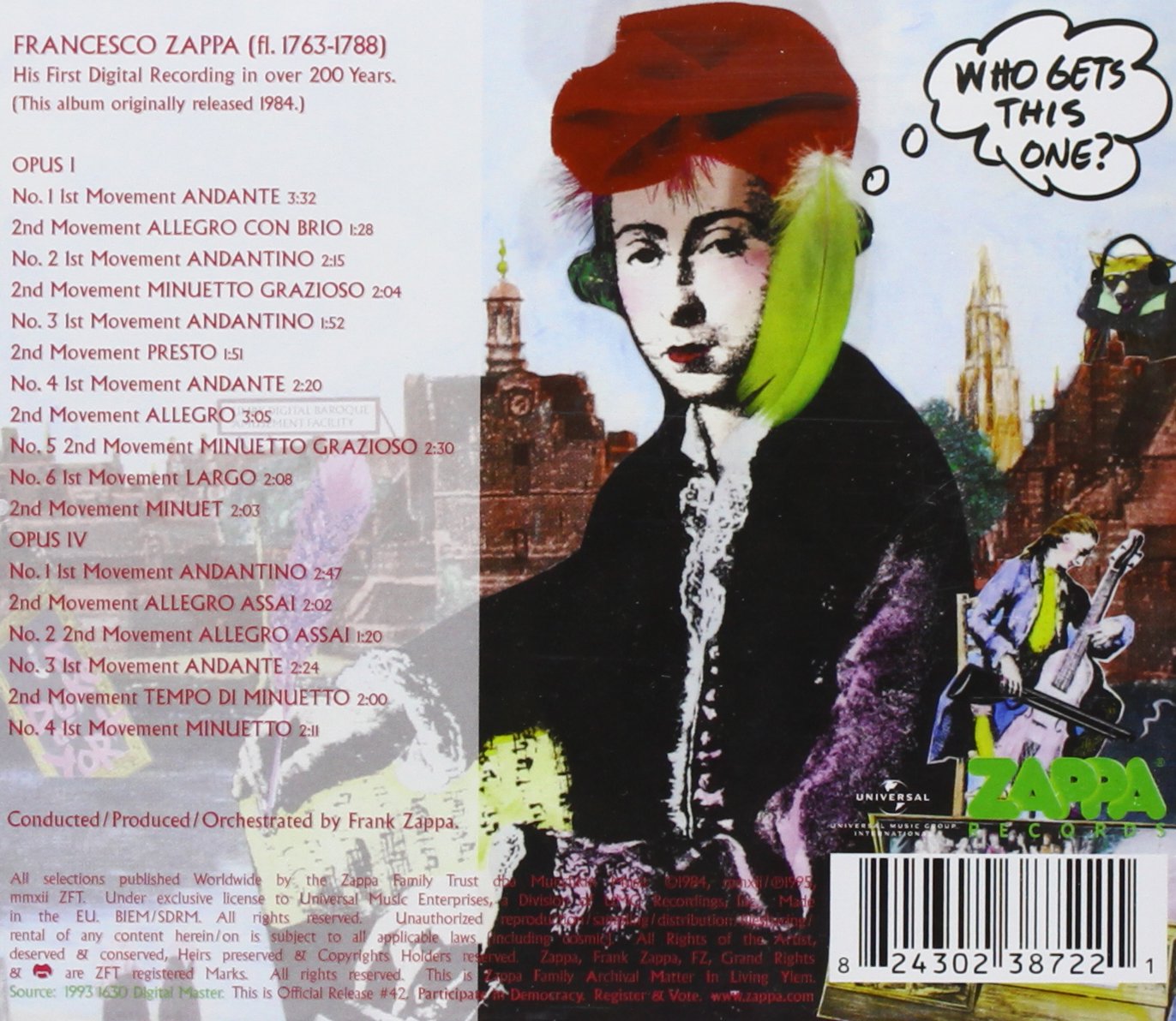 Classic Rock Covers Database: Frank Zappa - Francesco Zappa (1984)