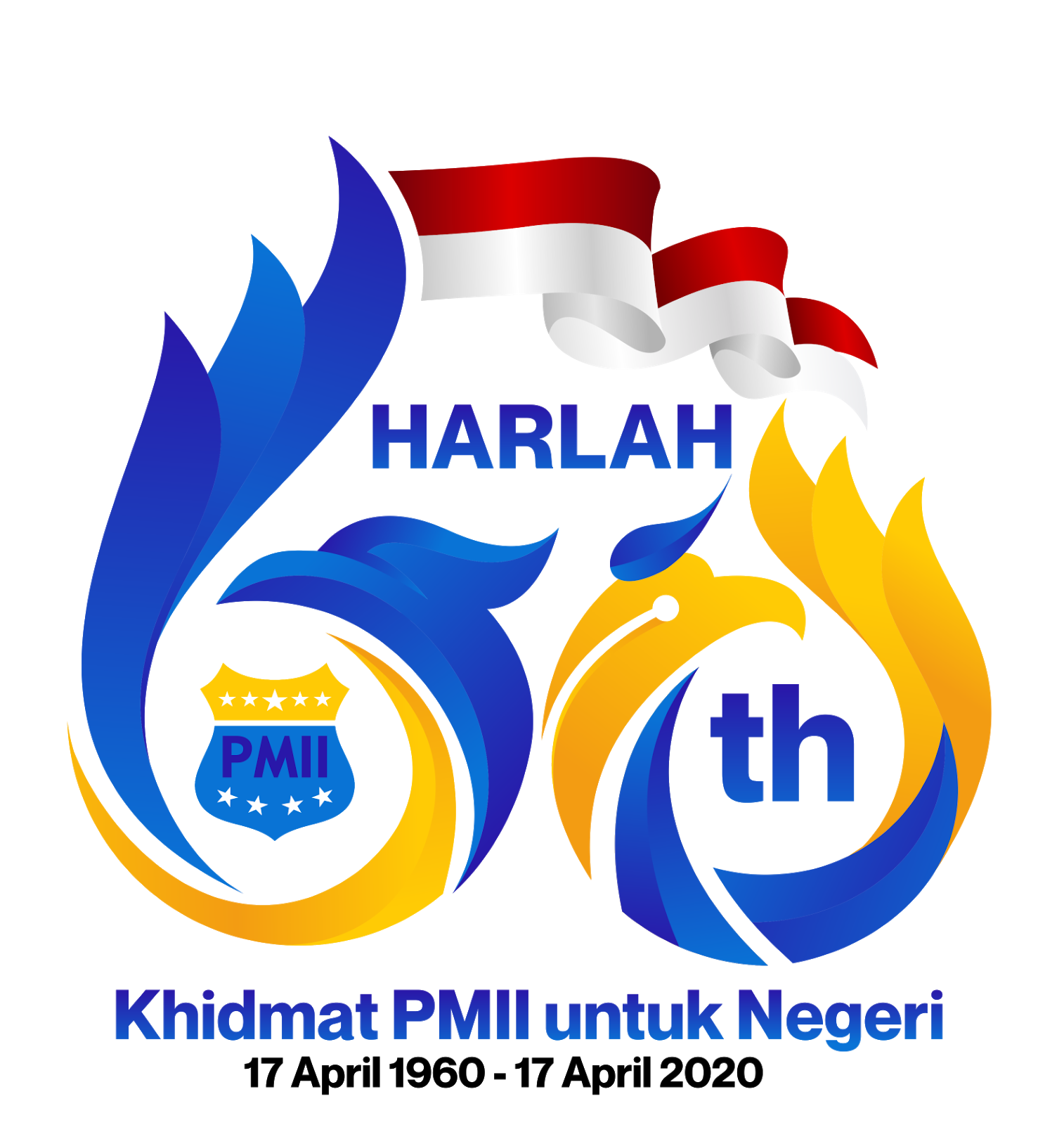 KARYA dan DESAIN GRAFIS : DESIGN LOGO : LOGO RESMI HARLAH PMII KE 60