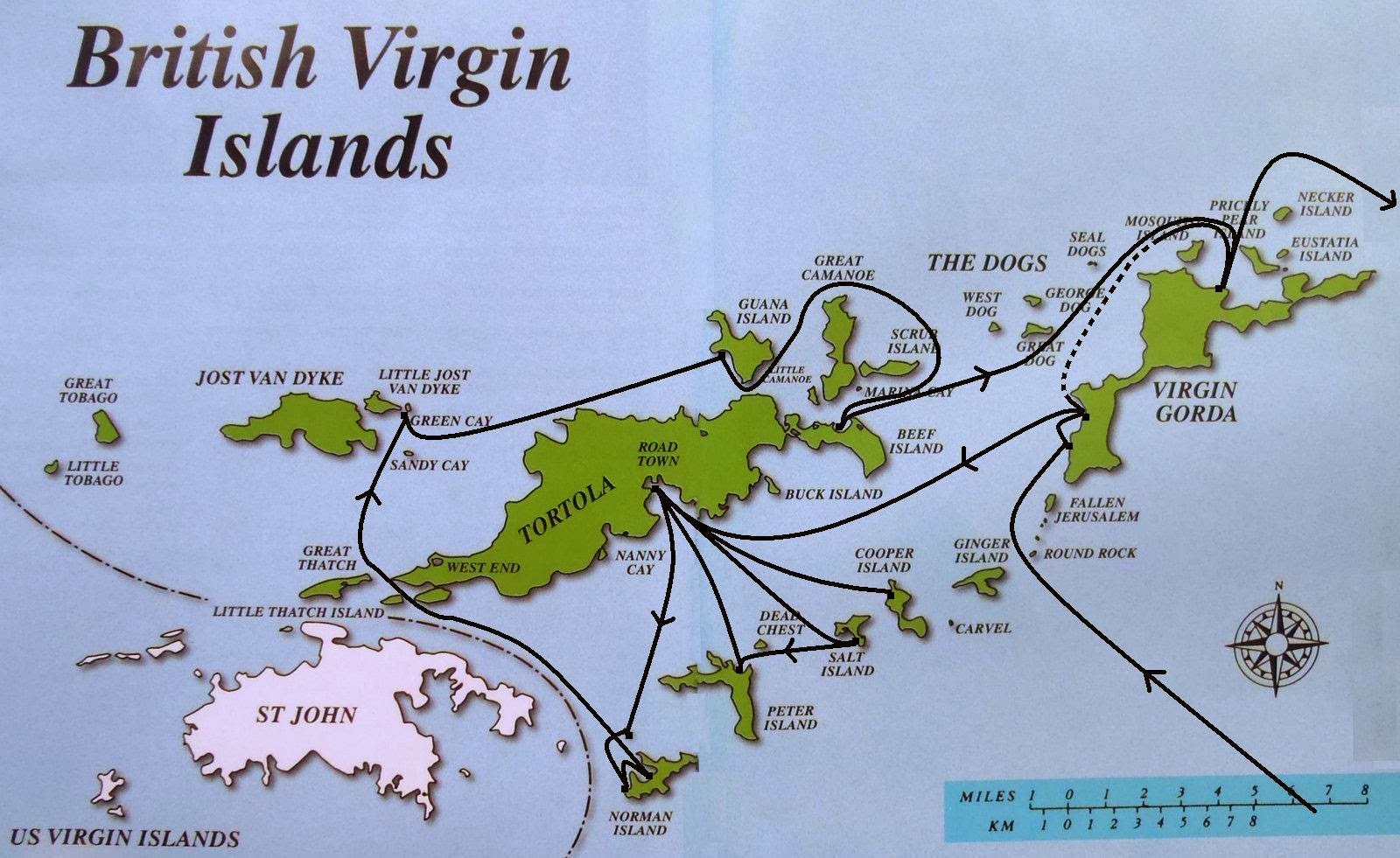 Le voyage de Lena: Leverick Bay, Gorda Sound