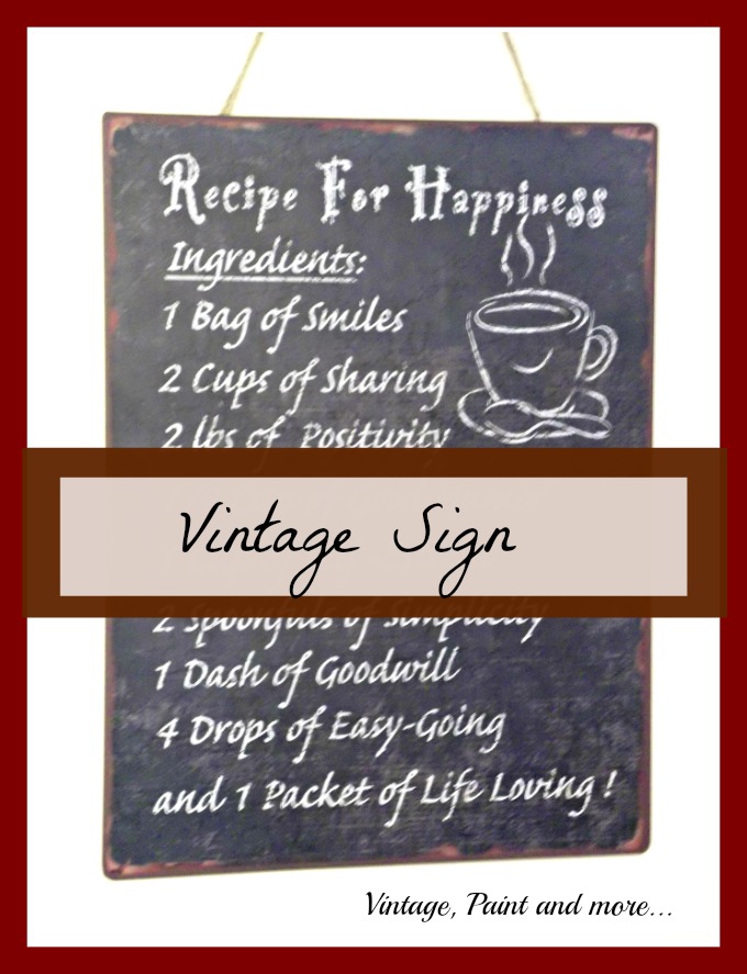 I Won and Vintage Recipe Sign | Vintage, Paint and more...