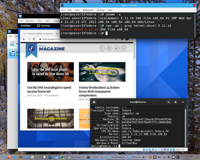 Openstack RDO && KVM Hypervisor: Install Virtual Box on Fedora 34 via ...