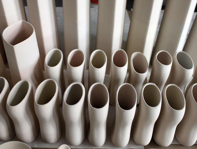 my mama's table: glazing vases