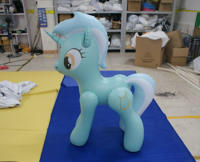 Equestria Daily - MLP Stuff!: Giant Inflatable Fluttershy and Gilda Appears