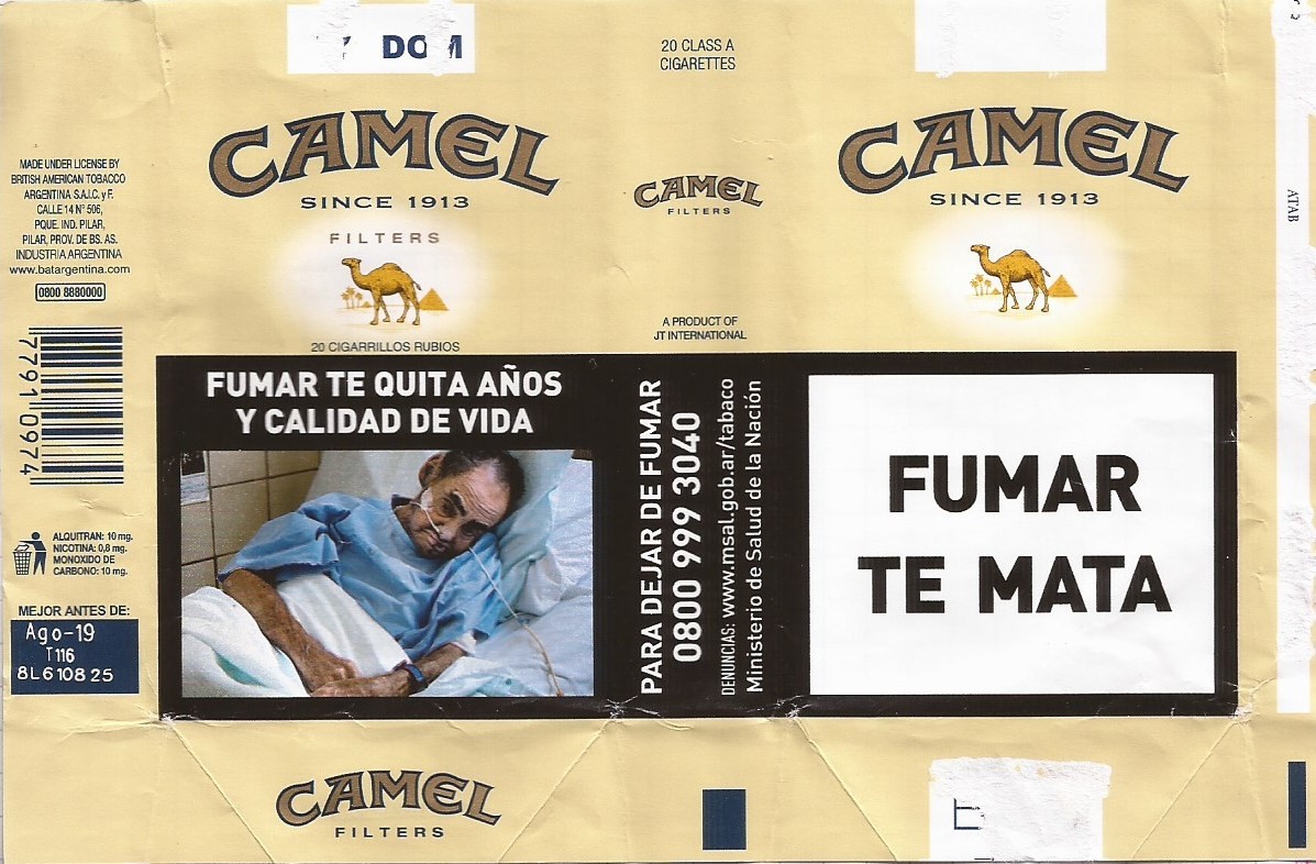 Colección de Marquillas : Camel - 20 - Argentina