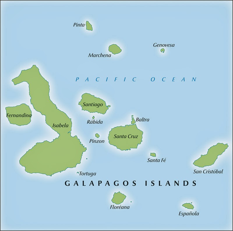 Galapagos Island World Map - United States Map