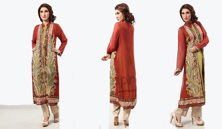 Double Shirts Designs 2014-2015 | Front Open Double Shirts Fashion 2014 ...