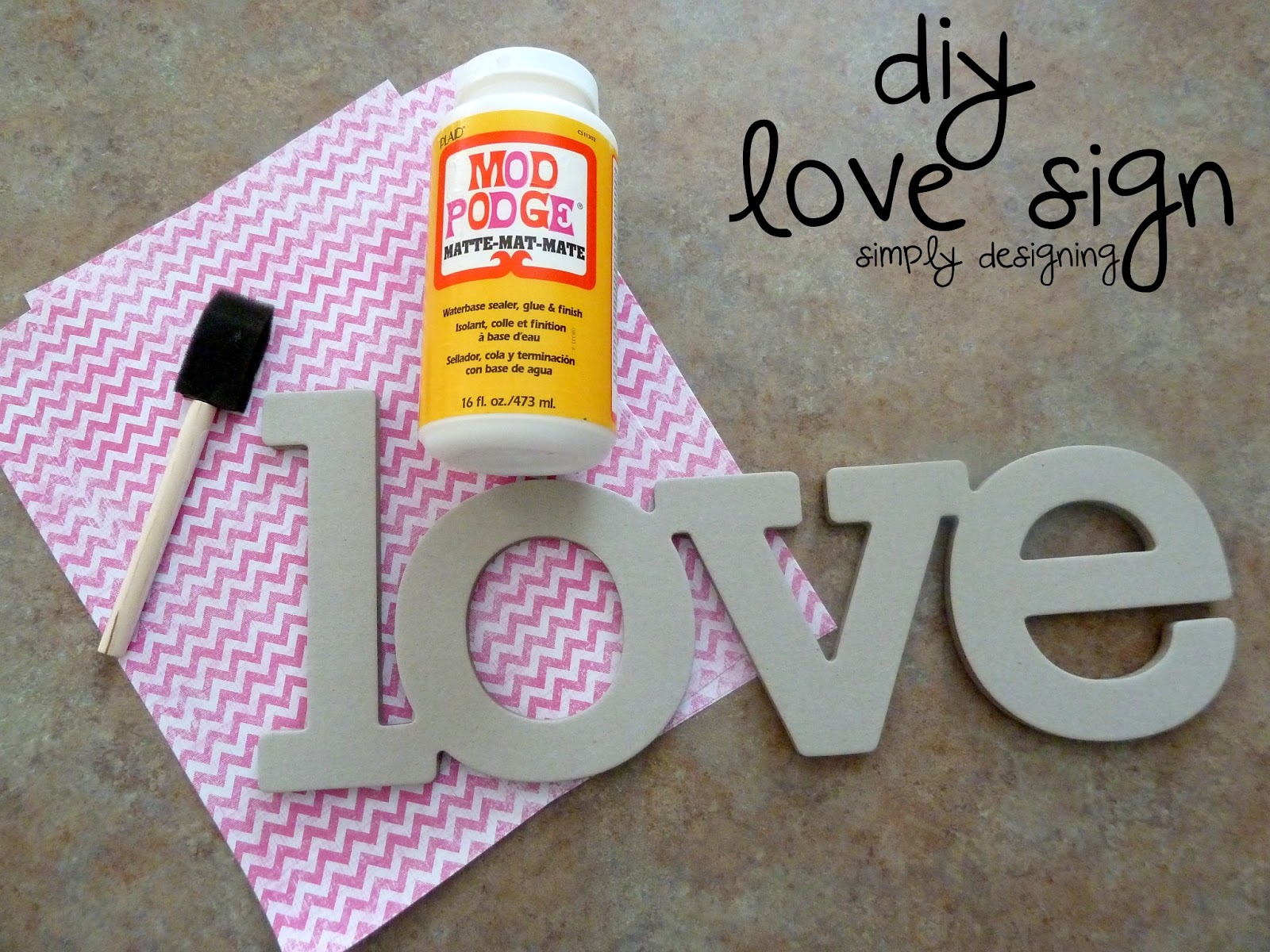 diy love sign | Simply Designing with Ashley