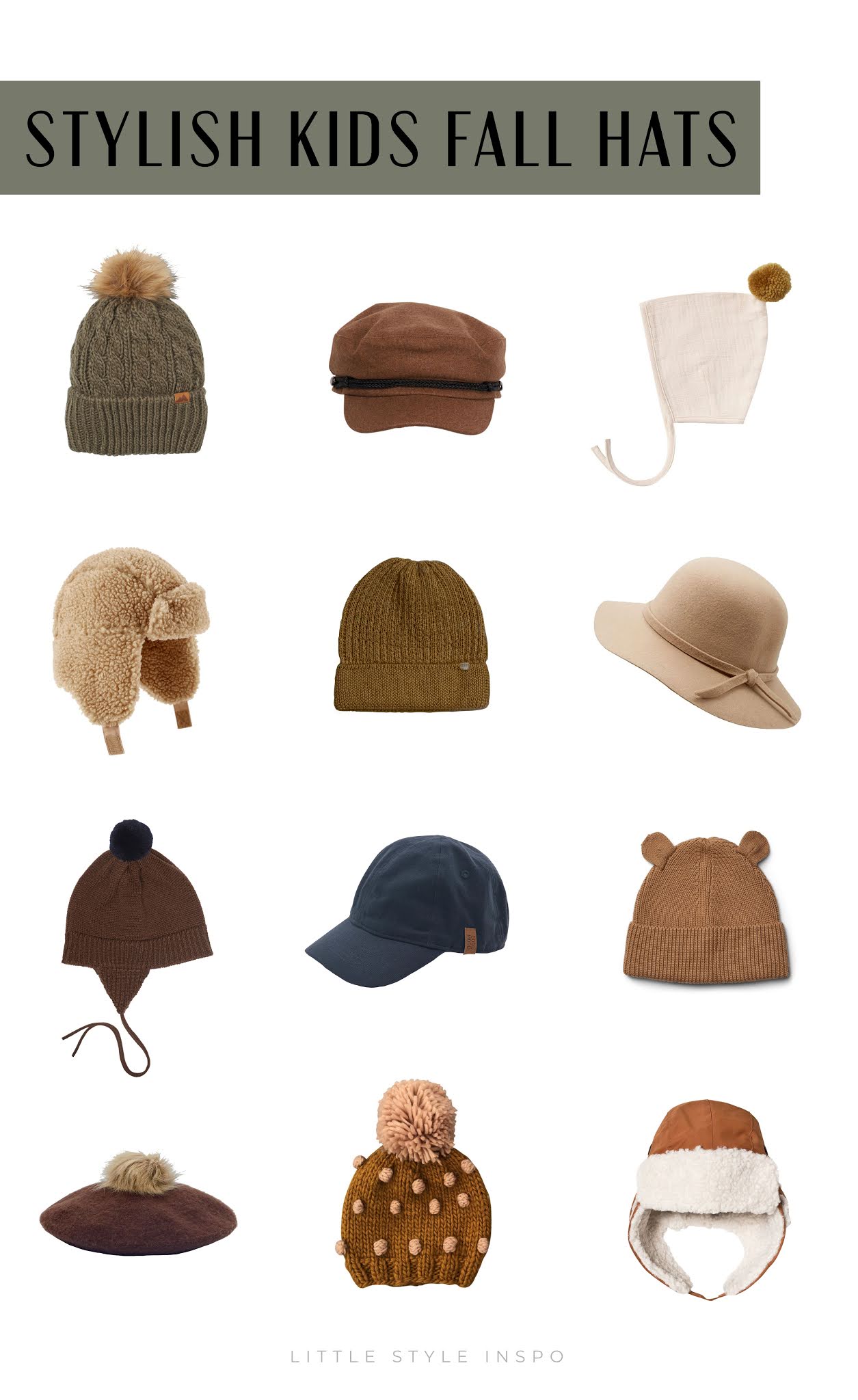 Stylish Fall Hats for Kids | Little Style Inspo