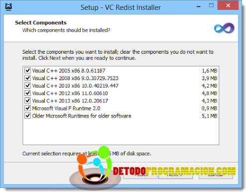 VC Redist Installer v1.5.6 - Instala Varios Visual C++ con un solo Archivo EXE ...