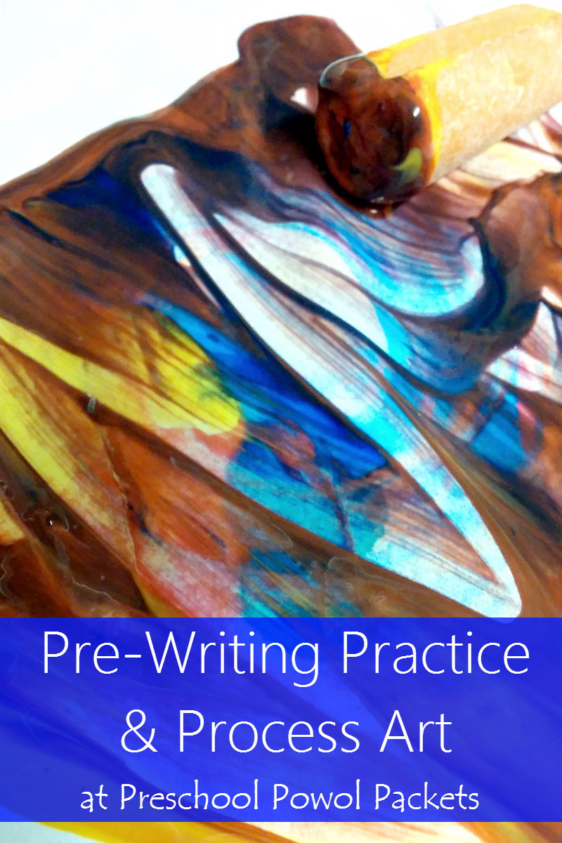 Carrot Painting Pre-Writing Practice | Preschool Powol Packets