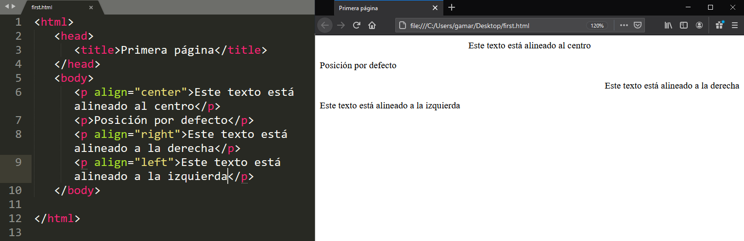 HTML: Atributos