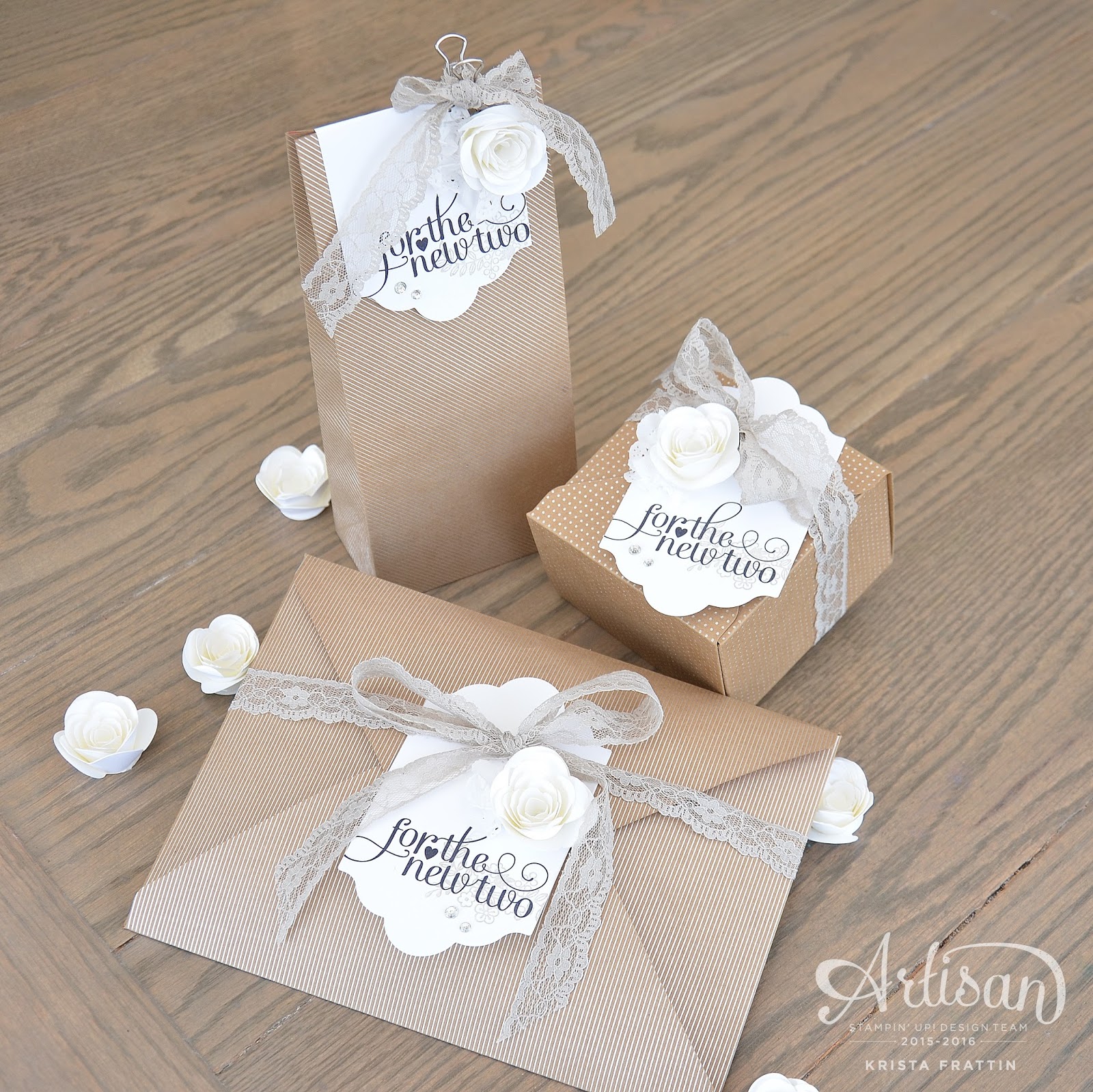 Stampin' Dolce: Wedding gift wrap- Fancy Friday Blog Hop