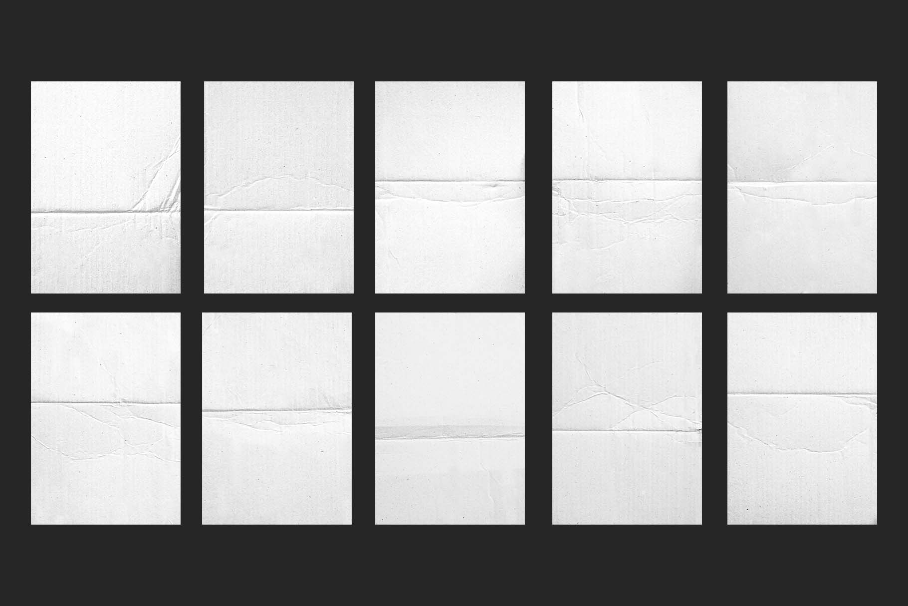 Free DEMO Folded Cardboard Texture Overlay