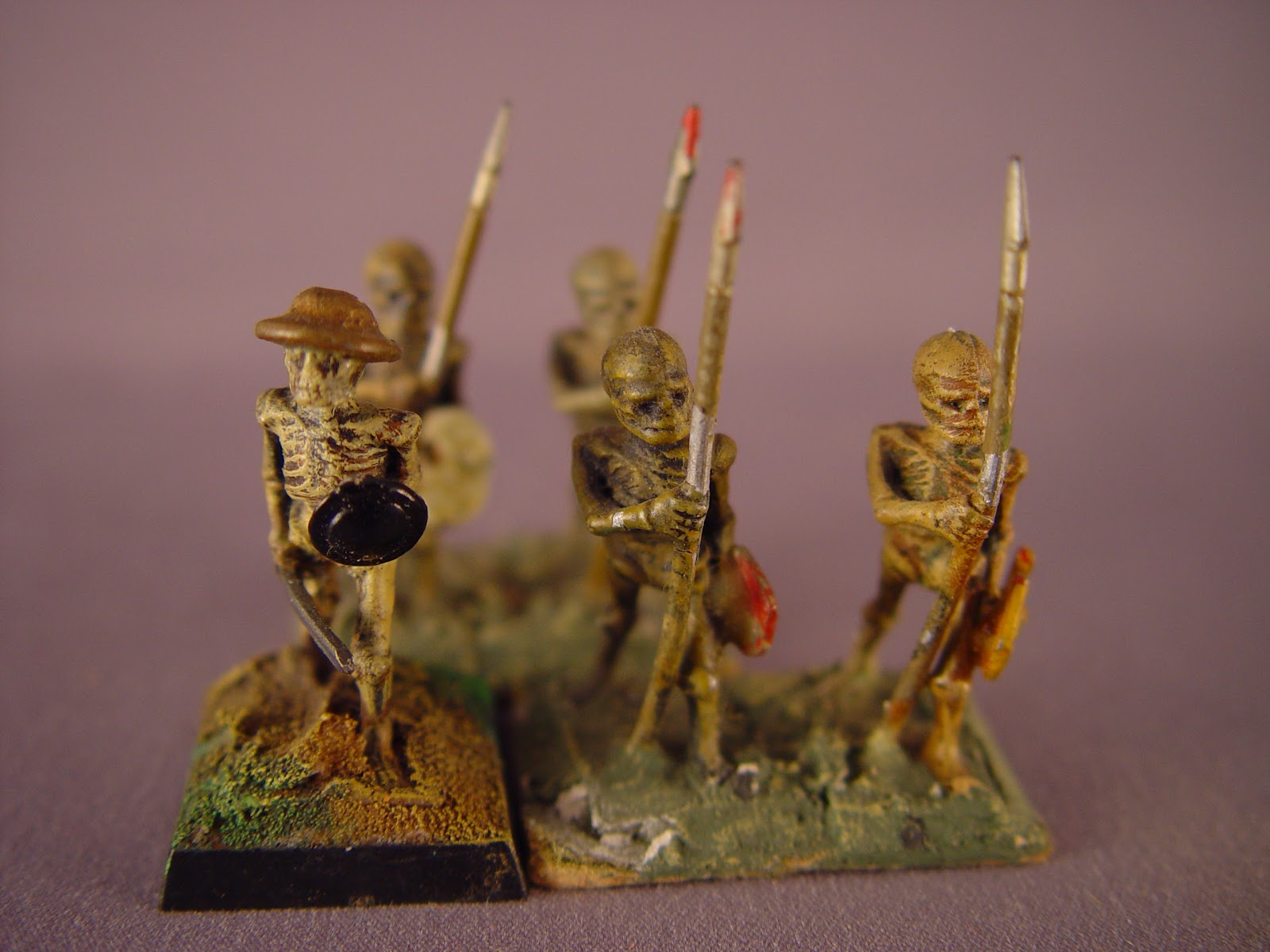 Little Men: Minifigs 25mm VFW55/VFW56 Skeletons with spear/Skeleton ...