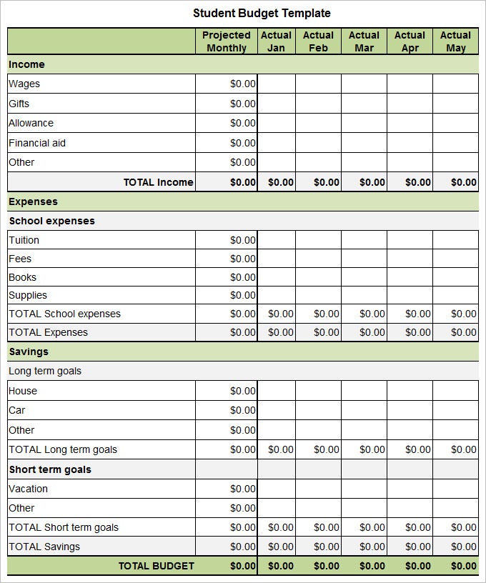 Student Budget Template Certificate Letter student-budget-template-certificate-letter