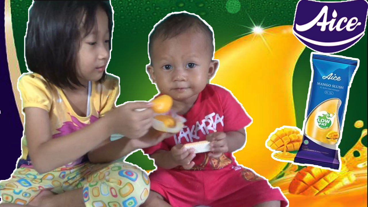 Es Krim Aice Rasa Mangga Ice Cream Bentuk Unik Mirip Buah Bareng Adik ...