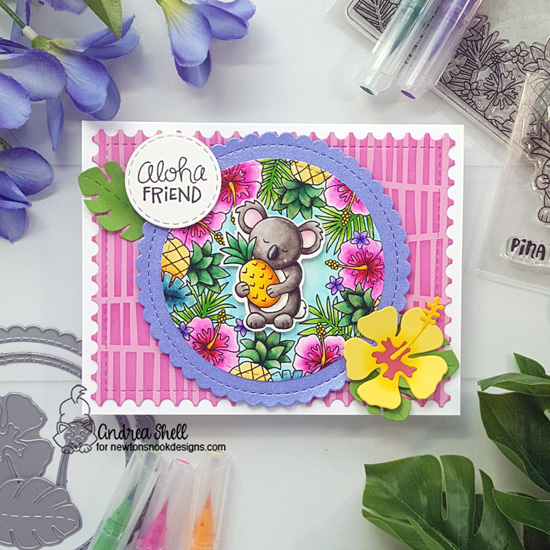 Newton's Nook Designs: Aloha Friend Card by Andrea Shell