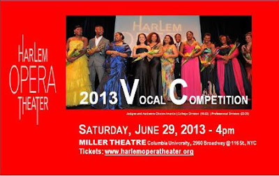 Harlem Opera Theater Presents 2013 Vocal Competition 4 PM Saturday ...