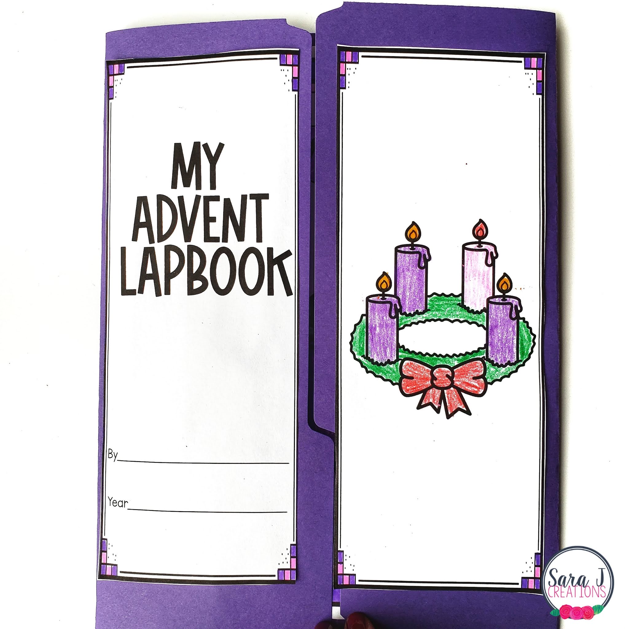 Advent Lapbooks for Catholic Kids | Sara J Creations