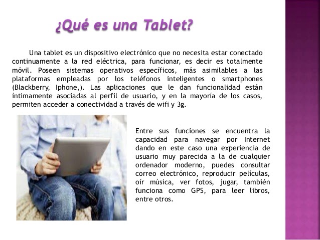 INFO DE LAS TICS: M-learning "Las Tablets"