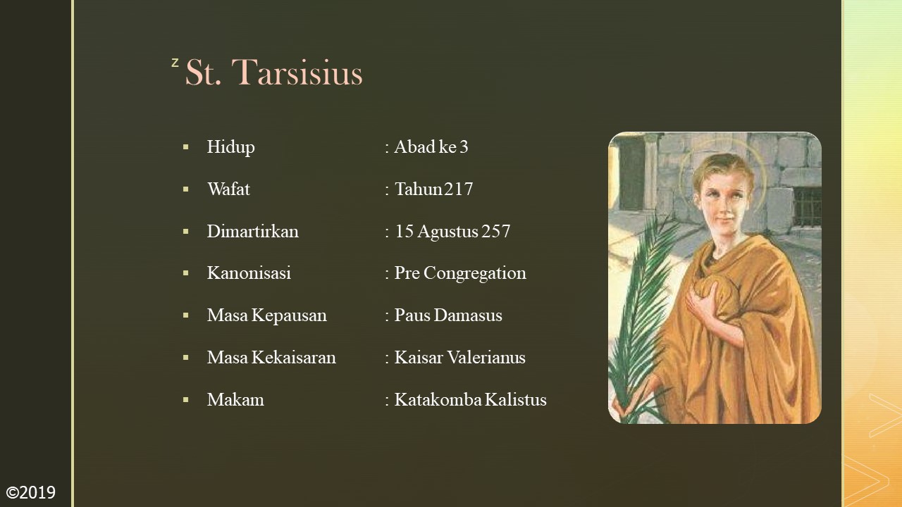 Kisah Santo Santa Pelindung Misdinar