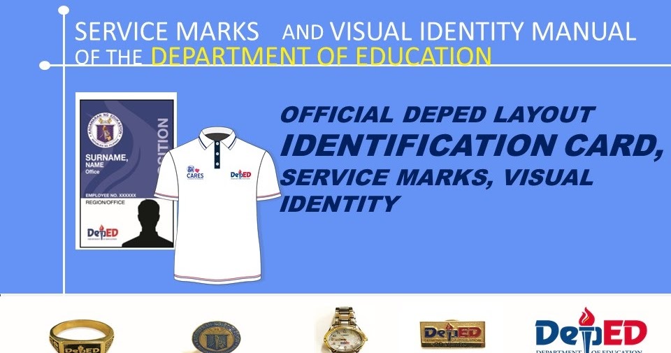 Standard DepED Identification Card design, Visual Identity - Deped Tambayan