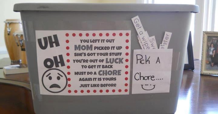 Muddling through Mayhem: Chores - Uh Oh! Bucket