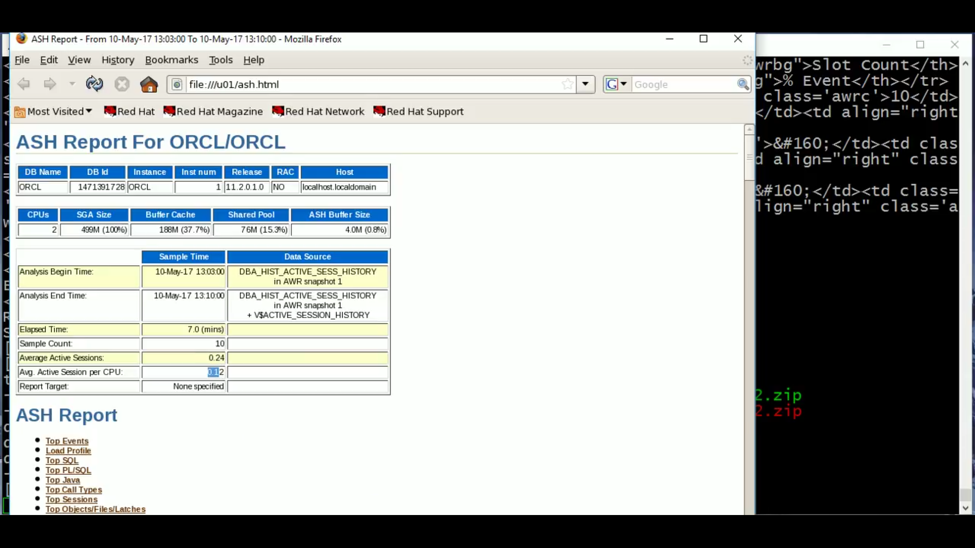 Chaitanya Oracle Dba Blog : ASH Report in Oracle