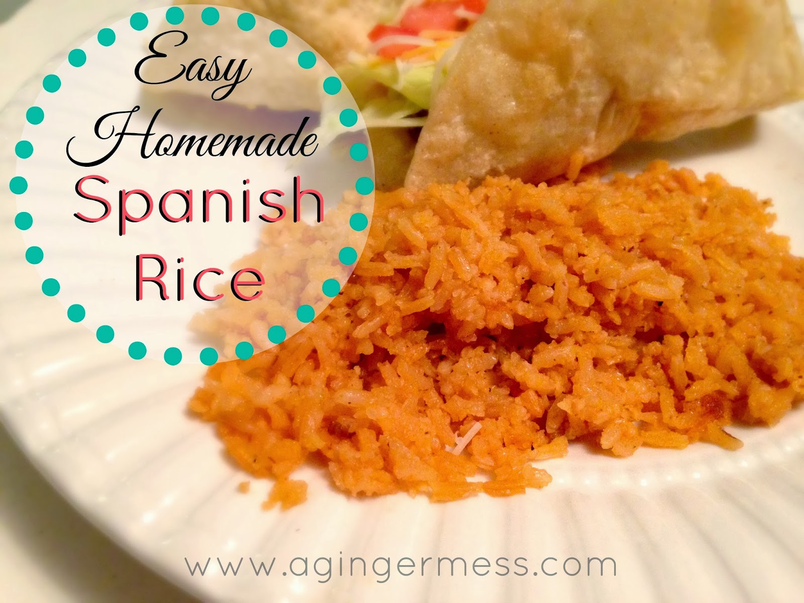 A Ginger Mess: Easy Homemade Spanish Rice