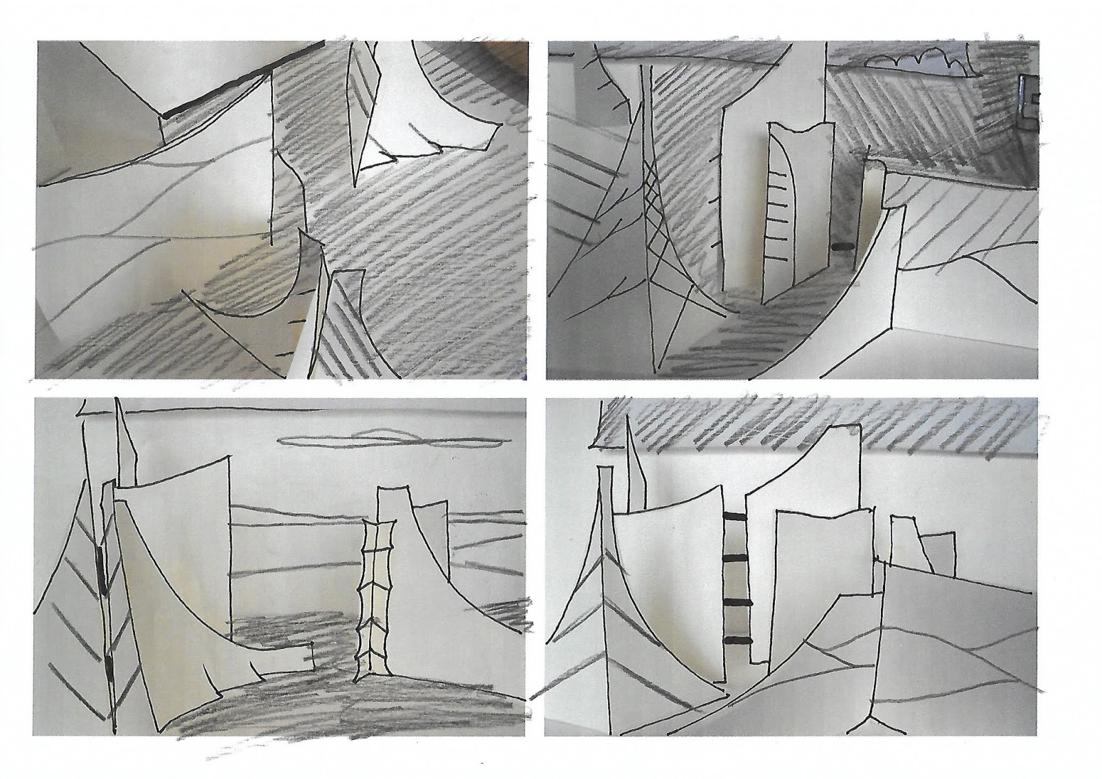 portfolio #20 : Paper modelling with light and texture.