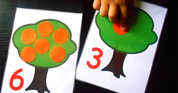 Orange Tree Counting Activity with Free Printable | Totschooling ...