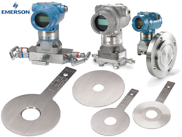 Emerson Rosemount™ 3051 Transmitter and 1495 Orifice Plate installed ...